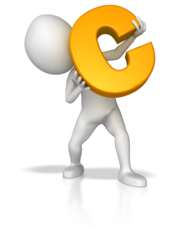 stick_figure_holding_letter_c_7698 | Equilibrio
